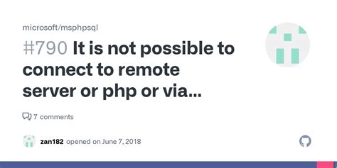 It Is Not Possible To Connect To Remote Server Or Php Or Via Sqlcmd