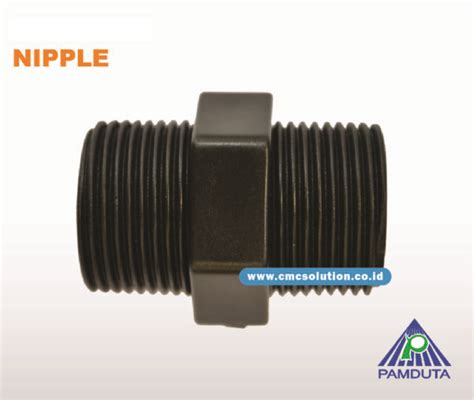 Fitting Nipple Bahan HDPE CMC Solution