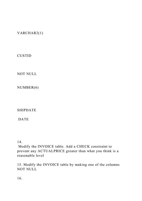1create An Invoice2 Table From The Invoice Table Using A Select Docx