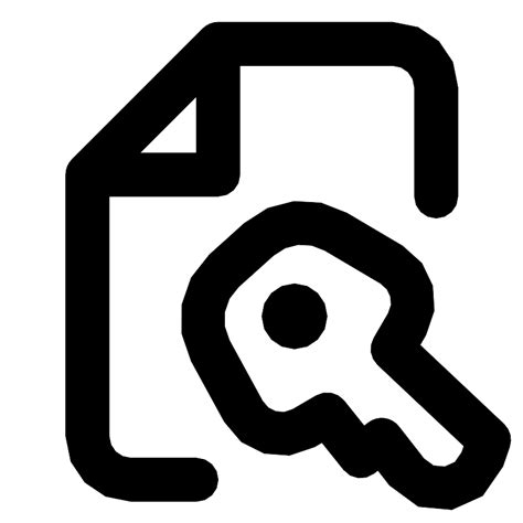 Key File Vector SVG Icon SVG Repo