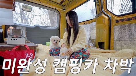 불사조 출격 폐차장 말고 캠핑장갑니다ㅋㅋㅋ 스타렉스 자작 캠핑카 동계 차박 캠핑 브이로그 솔로캠핑 Youtube