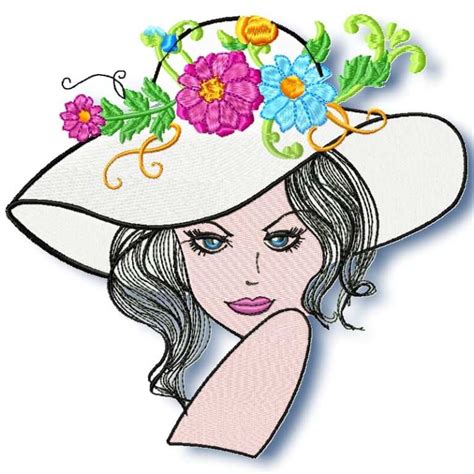 Elegant Hats Machine Embroidery Pams Embroidery Designs