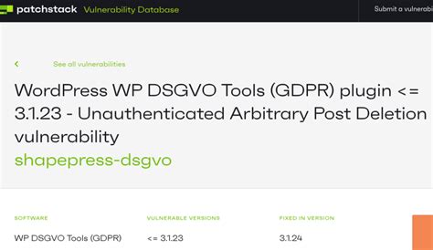 Patchstacks Vulnerability Database Isnt “hand Curated Verified And