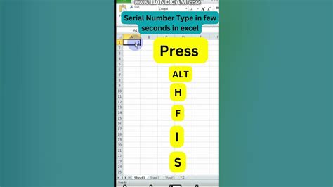 serial number type in just few seconds excel experiment exceltips