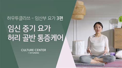 하우투 클라쓰 산모와 건강한 아이를 위한 임산부 요가 3탄 임신 중기 허리골반통증케어스트레칭임산부운동 Youtube