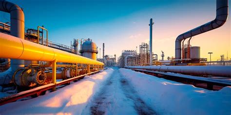 Large Oil Pipeline And Gas Pipeline In The Process Of Oil Refining And The Movement Of Oil And