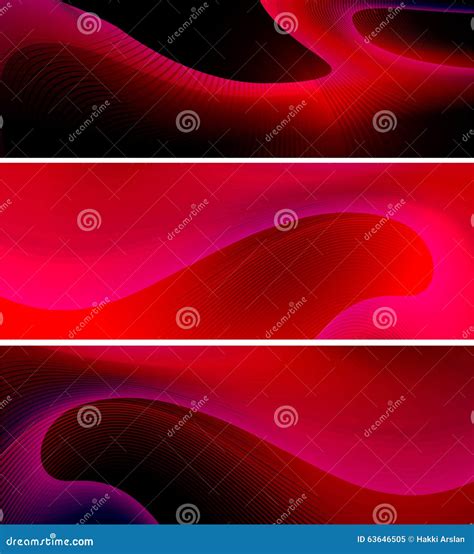 Abstract Red Curvy Lines Background Stock Illustration Illustration