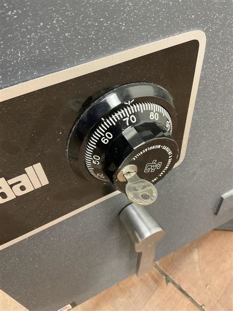 Lot Gardall Combination Security Safe W Key And Combo