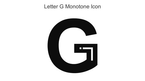 Letter G Monotone Icon In Powerpoint Pptx Png And Editable Eps Format Ppt Sample
