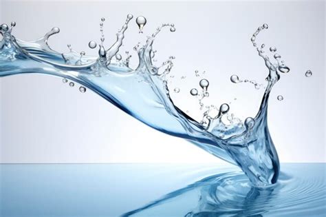 Premium Ai Image Tree Branches Shape Water Splash Flowing Motion