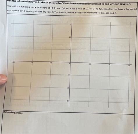 Given To Sketch The Graph Of The Rational Function