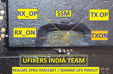 Realme PRO RMX UFS ISP Pinout NeraCeLL