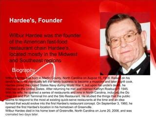 Hardees Ppt