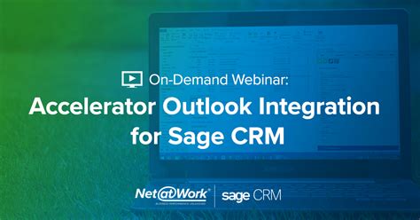 Sage Crm Outlook Accelerator Outlook Integration For Sage Crm