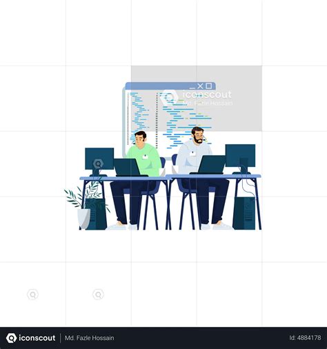 software developers animated illustration download in json lottie or mp4 format