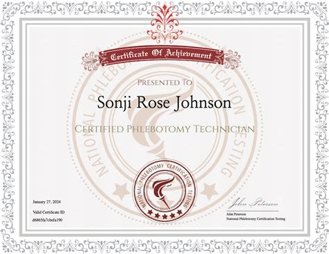 Phlebotomy Recertification Npct National Phlebotomy Certification Testing