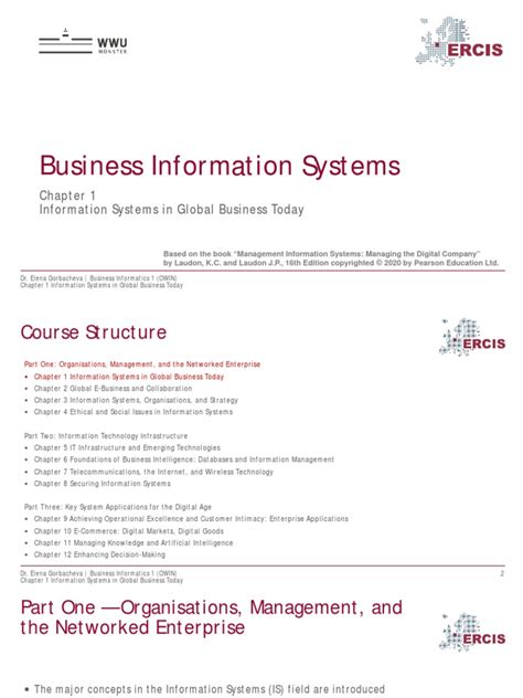 L1 Information Systems In Global Business Today Pdf Business