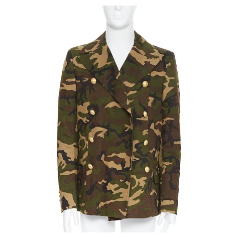 New Balmain Navy Blue Wool Cotton Military Double Breasted Blazer Jacket Fr38 S At 1stdibs