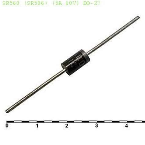 Диод Sr560 Sr506 5a 60v Do 27 купить в магазине радиотехники