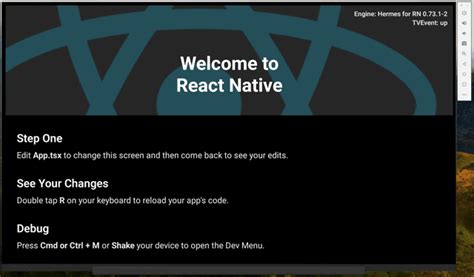 Getting Started With React Native Tv React Native Tv Blog
