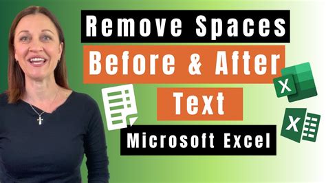 Excel Remove Spaces Before And After Text Youtube