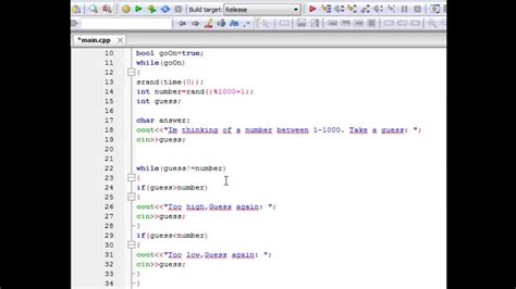 Guessing Game Written In C Codeblocks Youtube