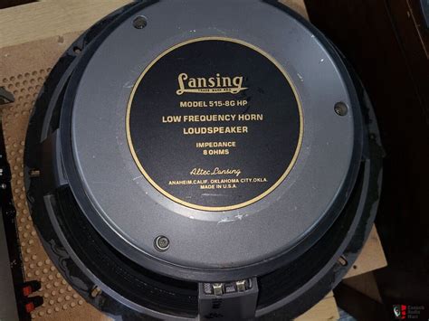Altec Lansing Model 515 8g Hp 8ohm 15 Woofer Speakers Photo 4373151