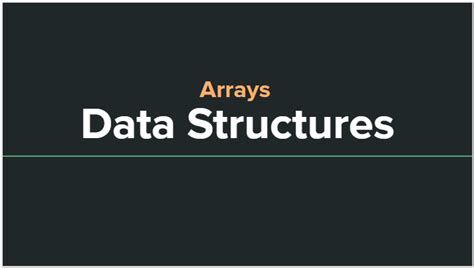 Data Structures Arrays Welcome Back In Our Previous Article By