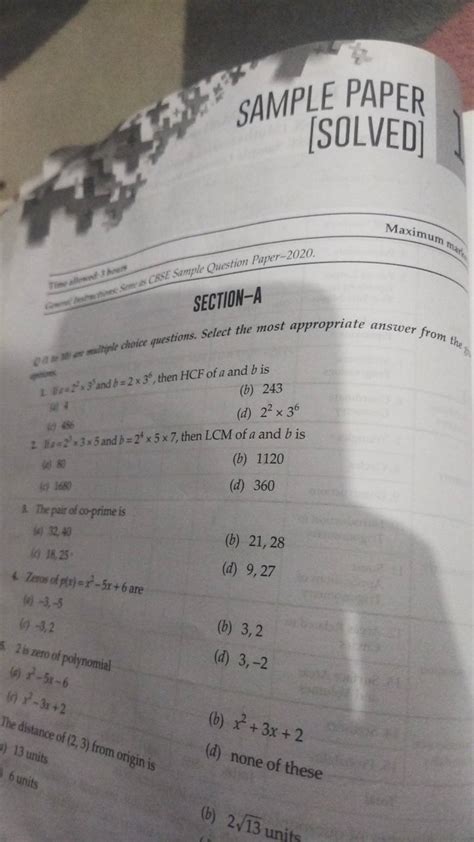 Qa 10 Or Multiple Choice Questions Select The Most Appropriate Answer F