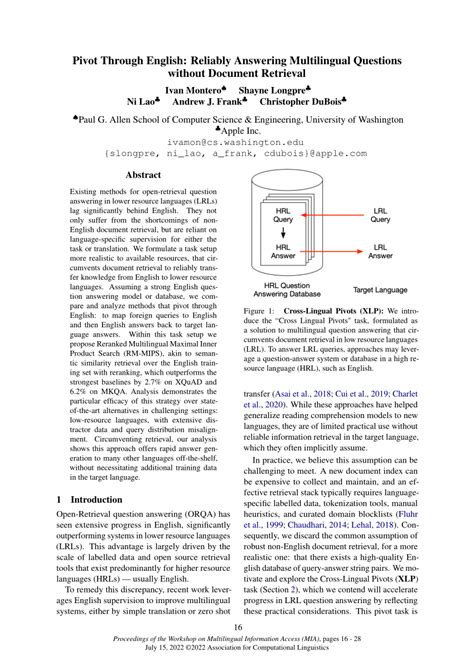 Pdf Pivot Through English Reliably Answering Multilingual Questions Without Document Retrieval