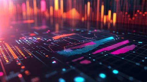 Abstract Digital Data Network Interface Graphic Premium Ai Generated Image