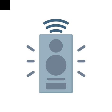 Smart Speaker Icon Flat Style Vector 21823831 Vector Art At Vecteezy