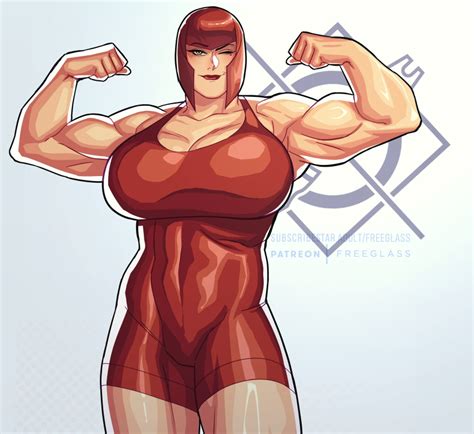 Rule 34 1girls Abs Bangs Biceps Bob Cut Breasts Brown Hair Cleavage