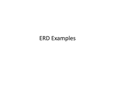 Erd Practice Exercises Pptx