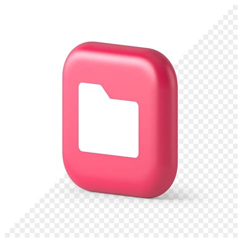 Premium Psd File Folder Archive Directory Button Cyberspace Digital