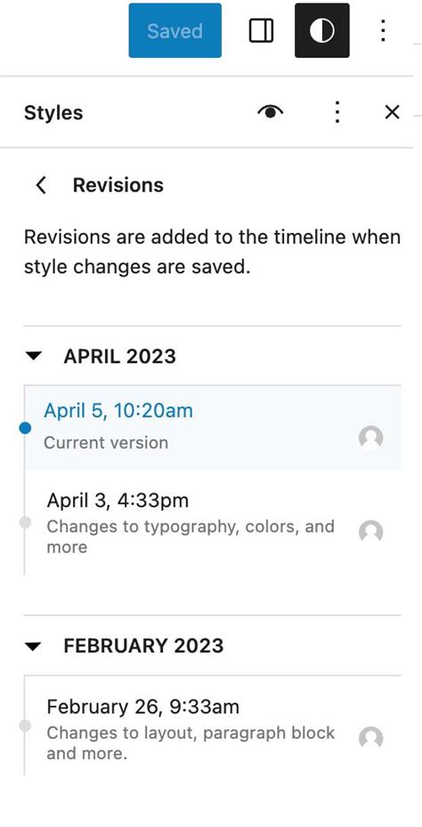 Style Revisions Offer Comparison Views · Issue 53484 · Wordpressgutenberg · Github