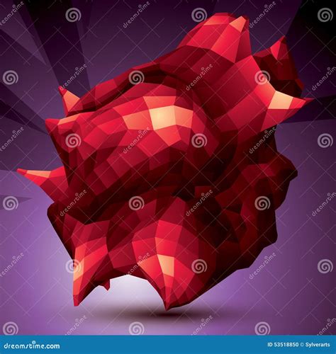 Spatial Vector Bright Digital Object Isolated 3d Technology Fig Stock Vector Illustration Of