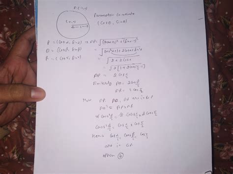 Alpha Beta And Gamma Are Parametric Angles Of Three Points P Q And R