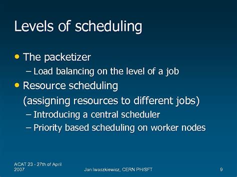 Proof The Parallel Root Facility Scheduling And Load Balancing
