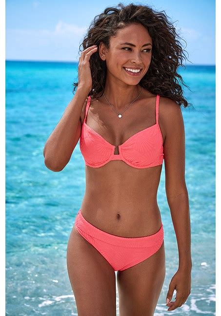 Textured Shell Pattern Underwire Bikini Top