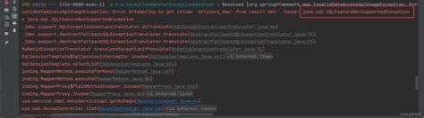 Java Sql SQLFeatureNotSupportedException Null Nested Exception Is Java Sql