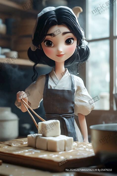 Ai创作图馒头姑娘 做豆腐雕像 豆腐制作人物 3d小厨神 擀面饼女俑 手磨豆腐雕像 做面点插画 擀饼女俑 蒸馒头插画 卡通蒸馒头 卖云片糕插画 儿插少女 豆腐人物插画 韩式年糕制作插画 Q版