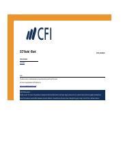 DCF Exercise CFI Xlsx DCF Model Blank Strictly Confidential Table Of Contents DCF Model