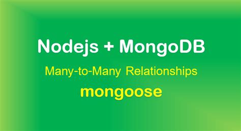 mongodb many to many relationship with mongoose examples bezkoder