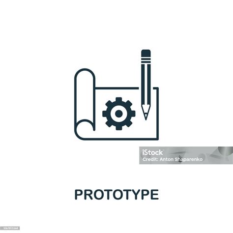 프로토 타입 아이콘입니다 시작 아이콘 컬렉션에서 프리미엄 스타일 디자인입니다 Ui와 Ux가 픽셀 완벽 한 프로토 타입 인쇄 사용 소프트웨어 애플 리 케이 션 웹 디자인에 대
