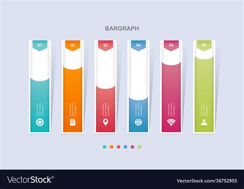 Bar Chart Graph Diagram Statistical Business Vector Image