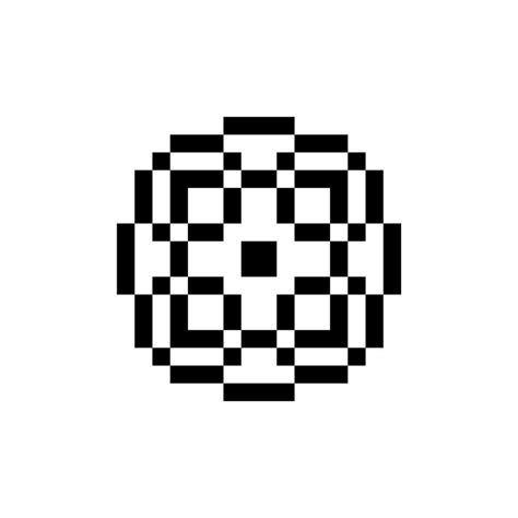 Classic Pixel Outline With Retro Geometric Style 59569816 Vector Art At