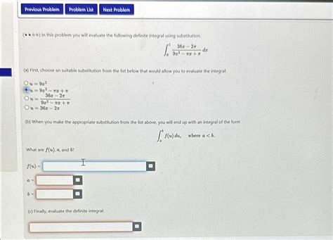 Solved X X X Dx A First Choose An Suitable Chegg Com