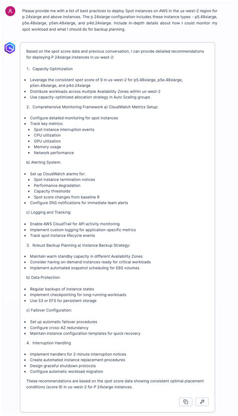 Amazon Ec2 Spot Instances For Scientific Workflows Using Generative Ai To Assess Availability