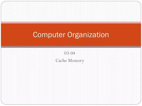 PPT Computer Organization PowerPoint Presentation Free Download ID